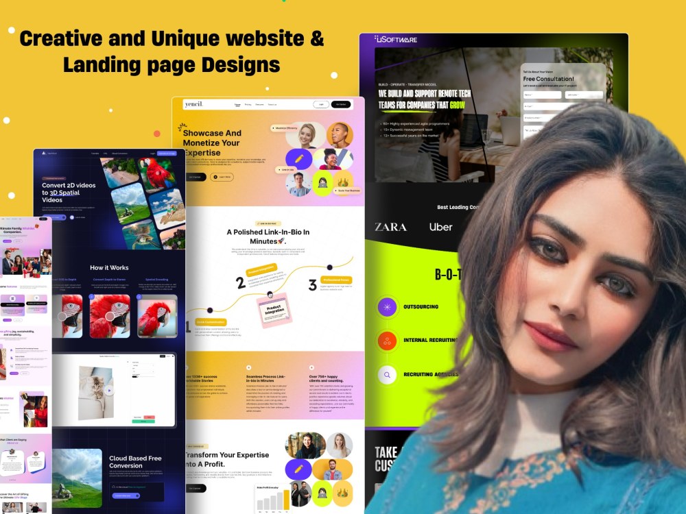 A creative and unique website design | Upwork