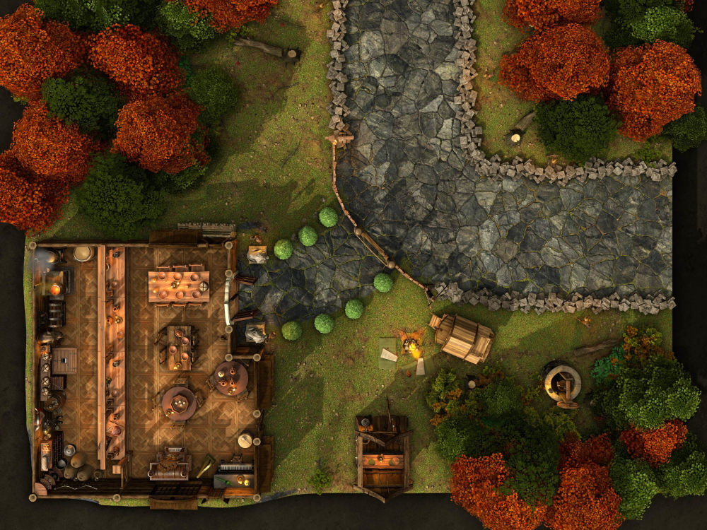 A fantastic tabletop 2-3D fantasy map | Upwork