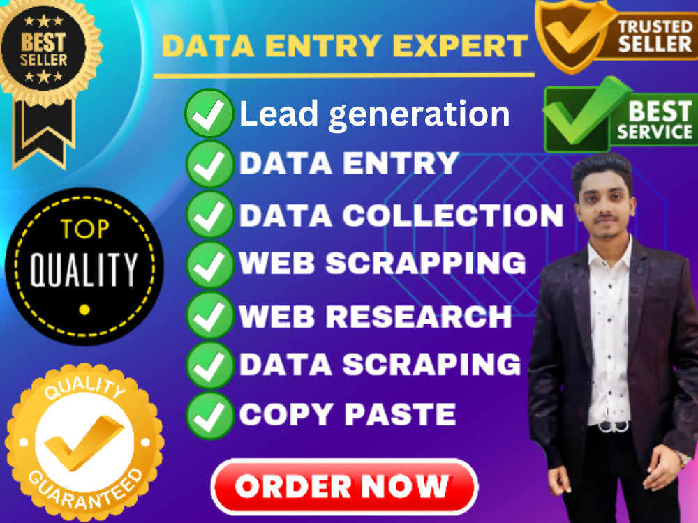 Accurate Data Entry, copy paste, virtual assistant and lead generation | Upwork