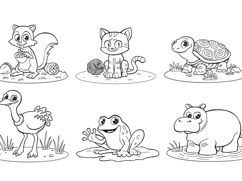 Line art illustrations for your coloring book | Upwork