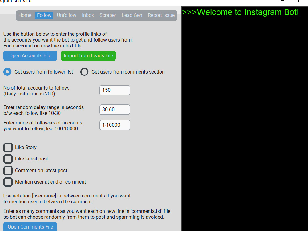 A complete Instagram automation bot software | Upwork