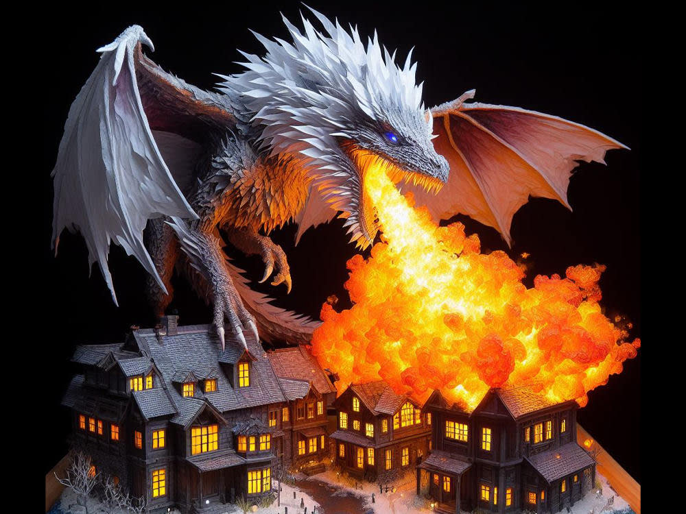 Fantastic 3d Dragon fire illustration | Upwork