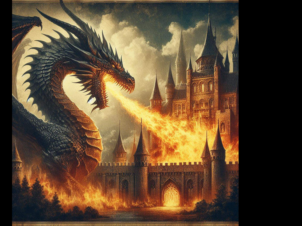 Fantastic 3d Dragon fire illustration | Upwork