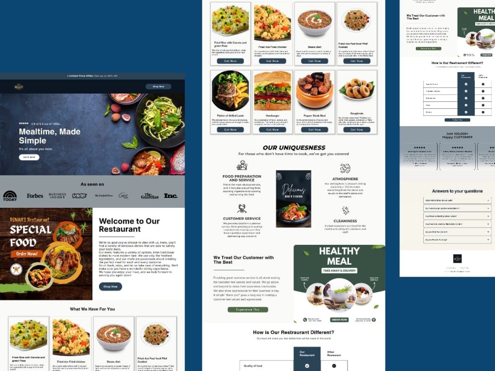 An appealing landing page design in Replo/ Figma to Replo design | Upwork