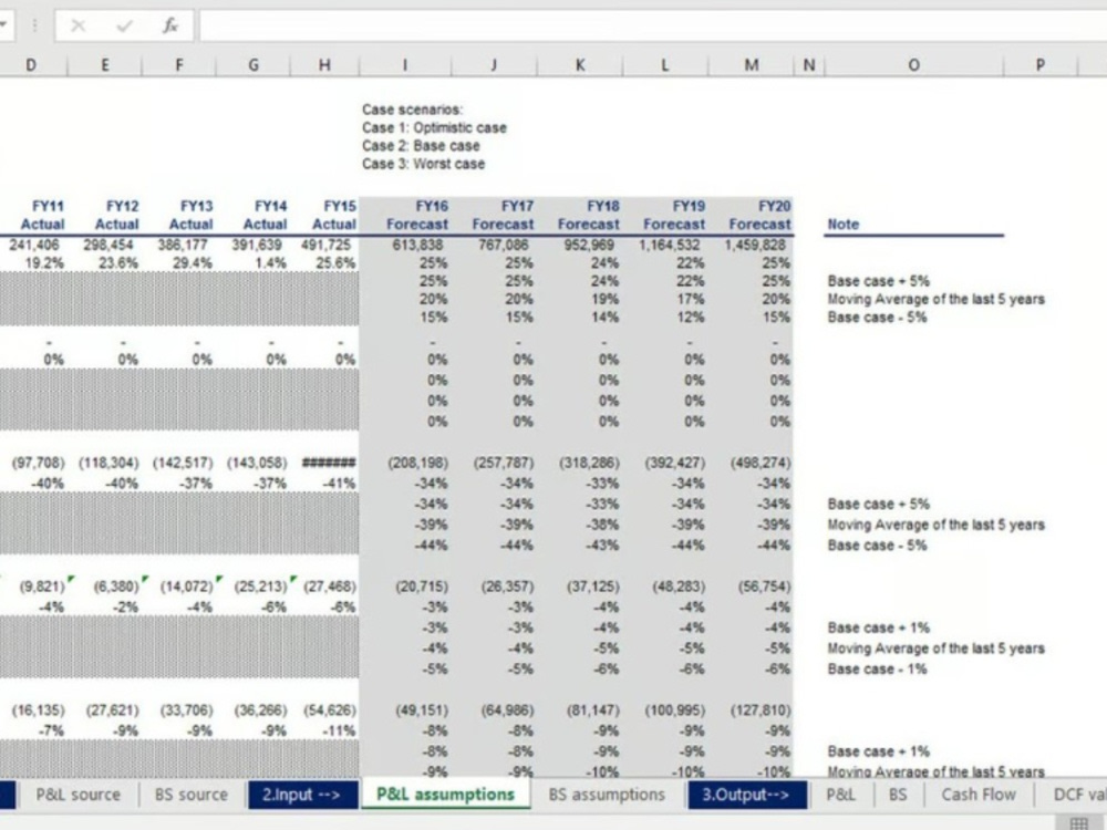 A customized financial model or financial plan that is ready for ...