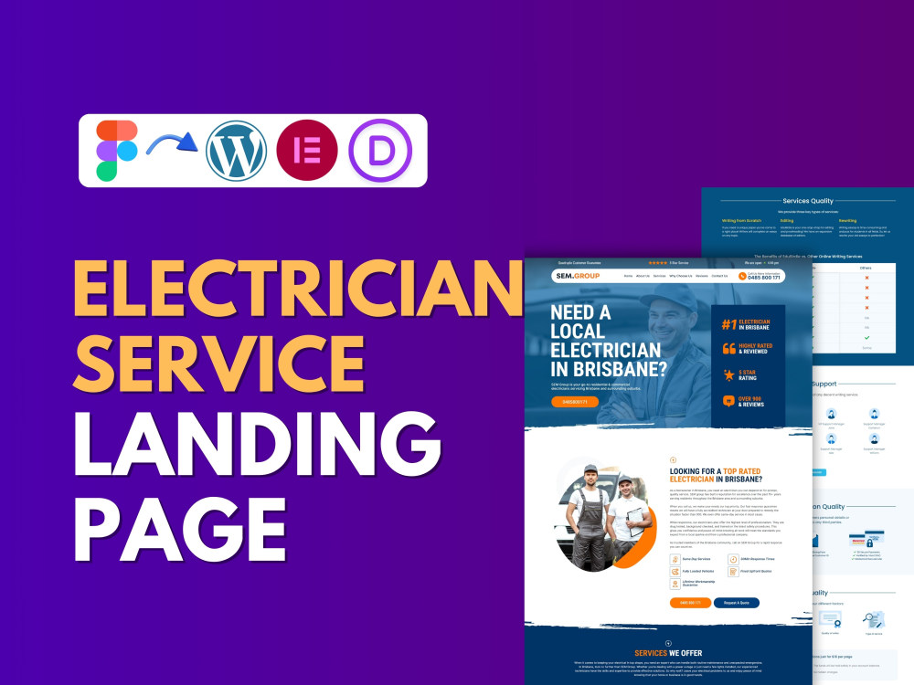 High converting wordpress landing page design, figma to elementor pro | Upwork