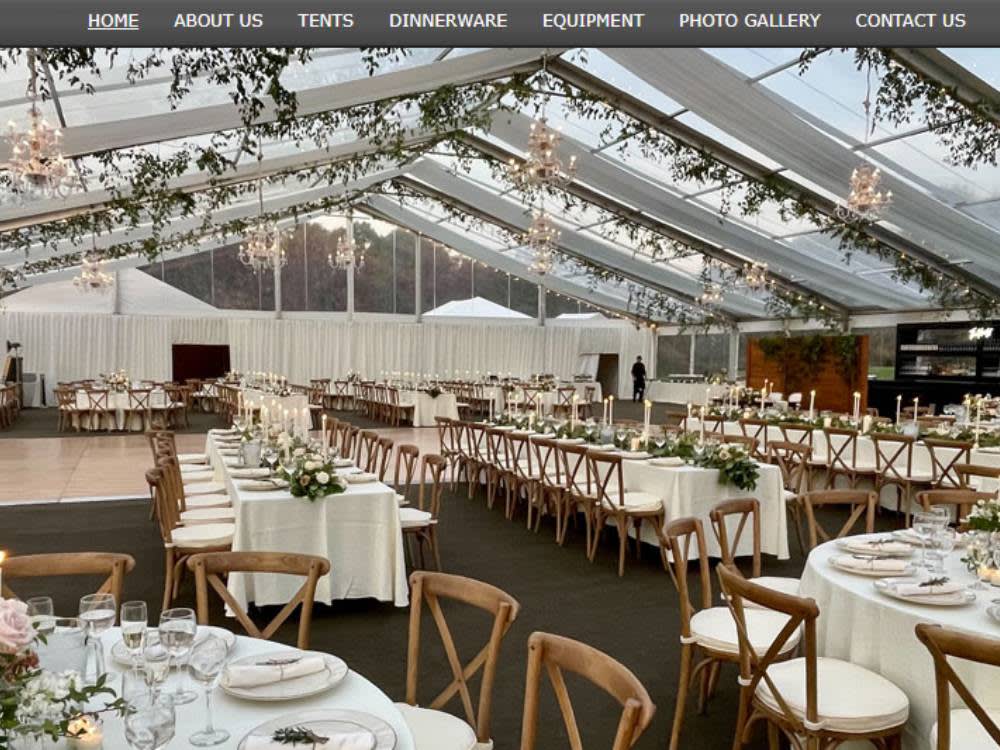 Party rental website || photo booth photography website | Upwork