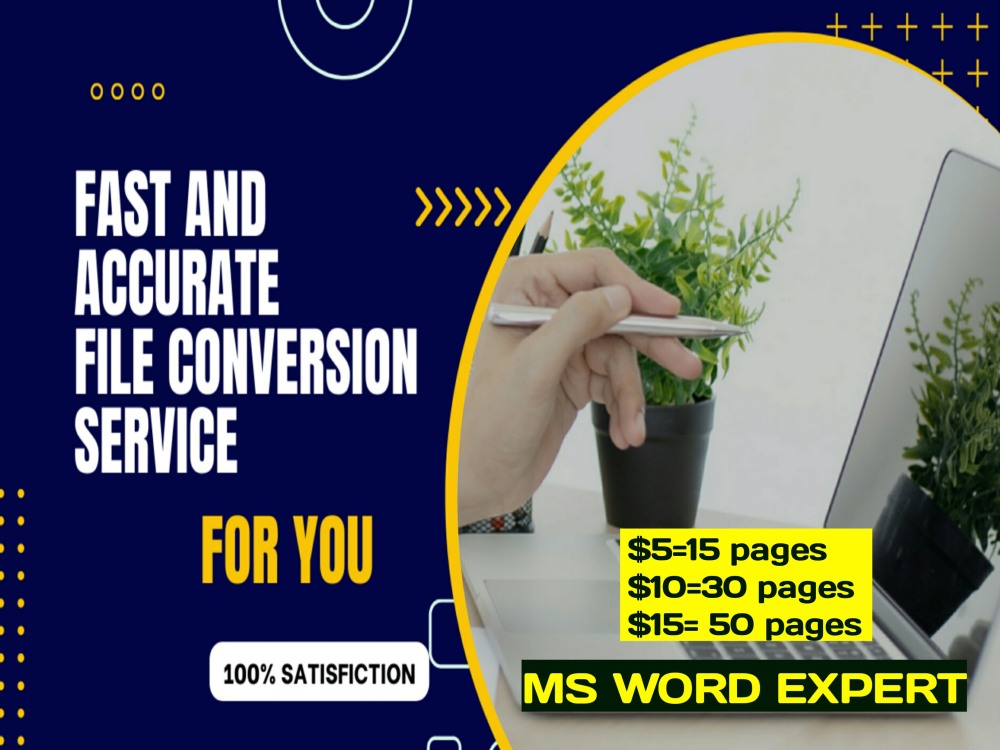 Microsoft word typing or Retyping,pdf file and document conversion ...