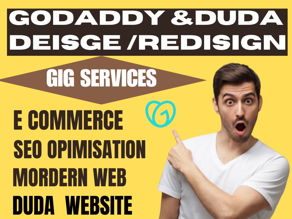 Godaddy/duda website design redesign GoDaddy Landing Page duda SEO | Upwork