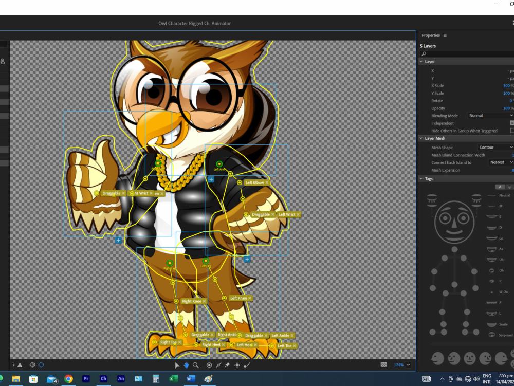 A ready to use Adobe Character Animator Puppet (Professional Rig) | Upwork