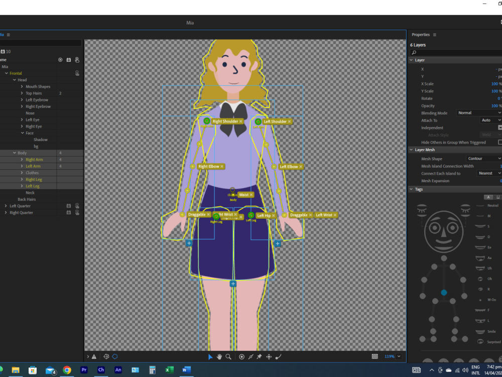 A ready to use Adobe Character Animator Puppet (Professional Rig) | Upwork