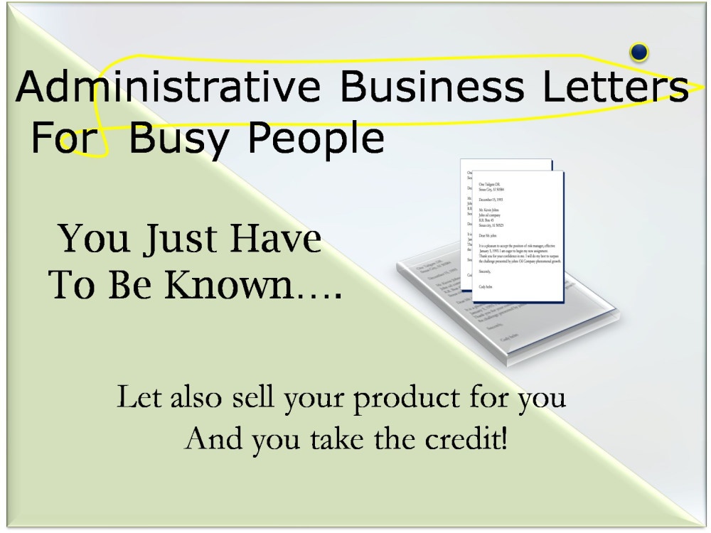 Administrative Business Letters (Emails) For Your Customers & Partners ...