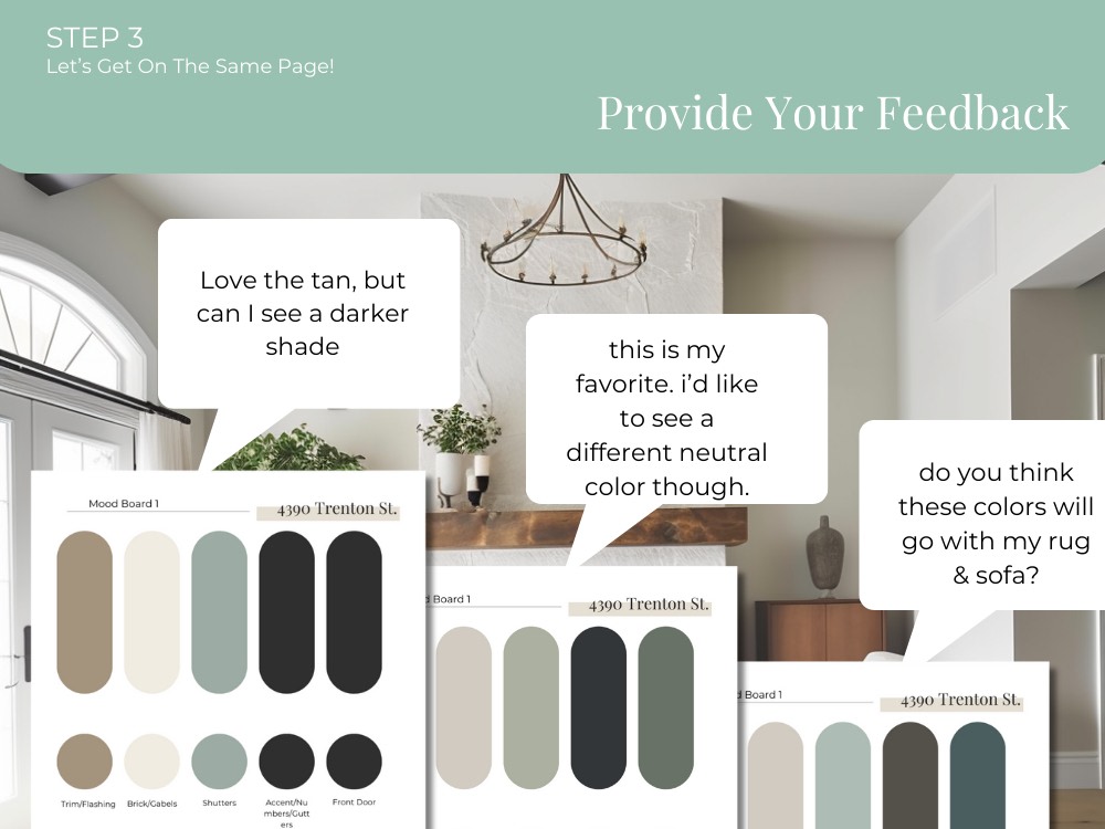 Expertly designed, custom interior paint color palette. | Upwork