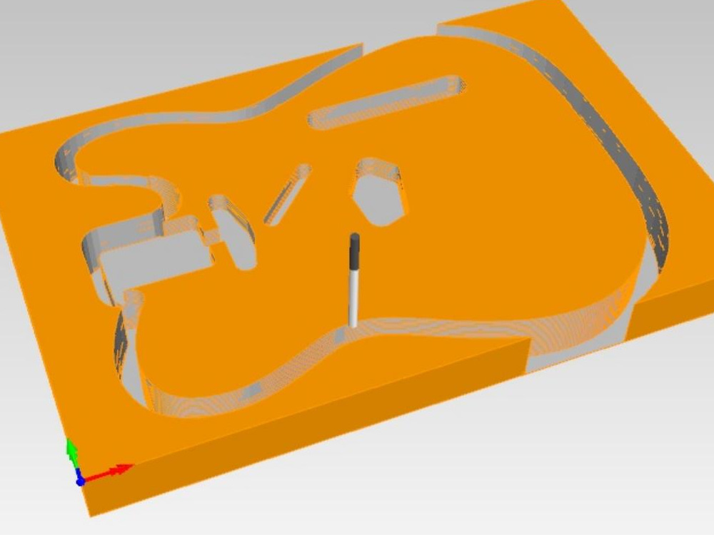3-5 axis CNC Gcode programming from 3D model part or DXF vector file ...