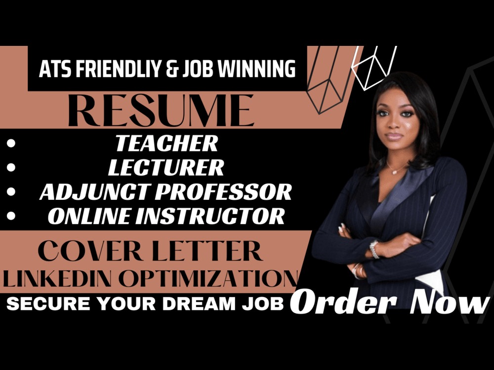 ATS teacher resume, and cover letter | Upwork