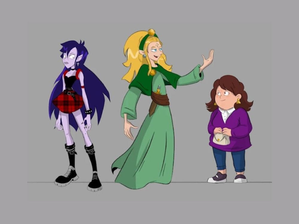 A colorful 2d character illustration for storybook, manga, comic, novel ...