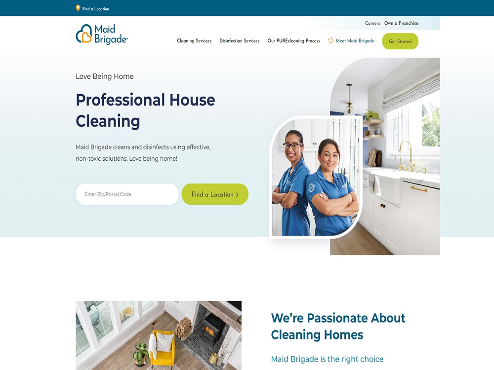 A cleaning service website with appointment cleaning booking system | Upwork