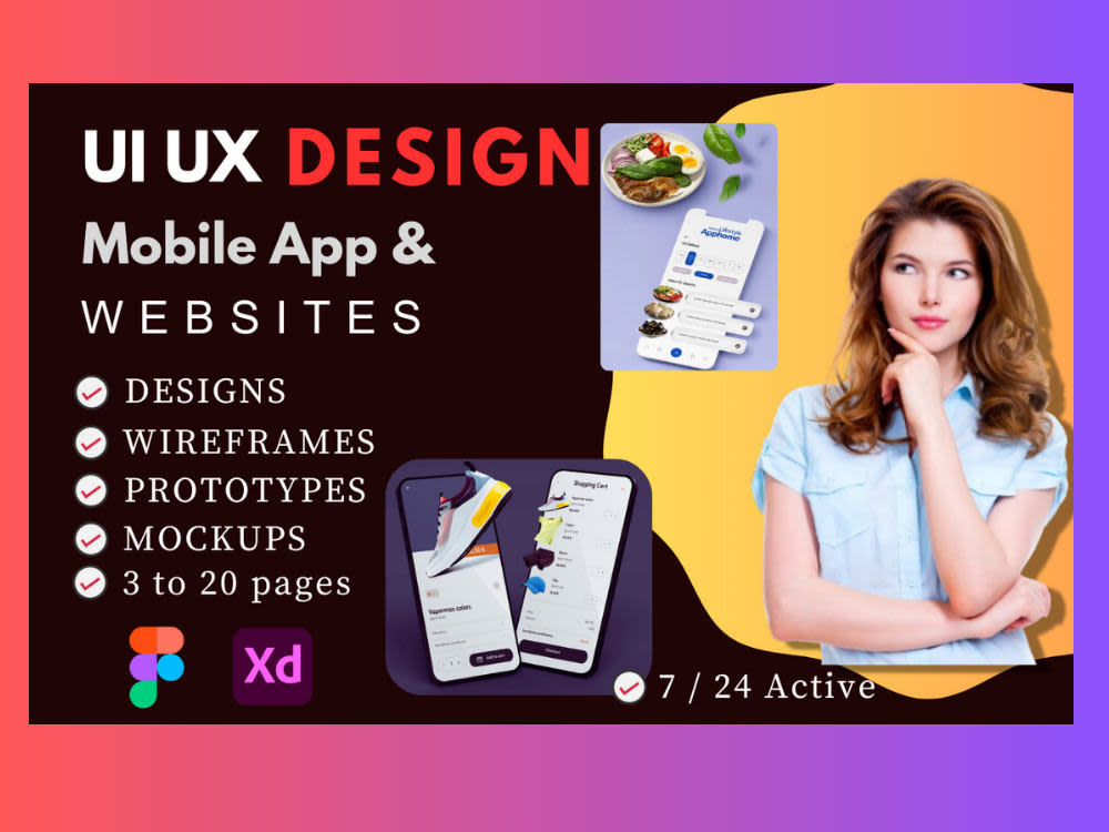 An interactive website UI UX design or mobile app UI UX | Upwork
