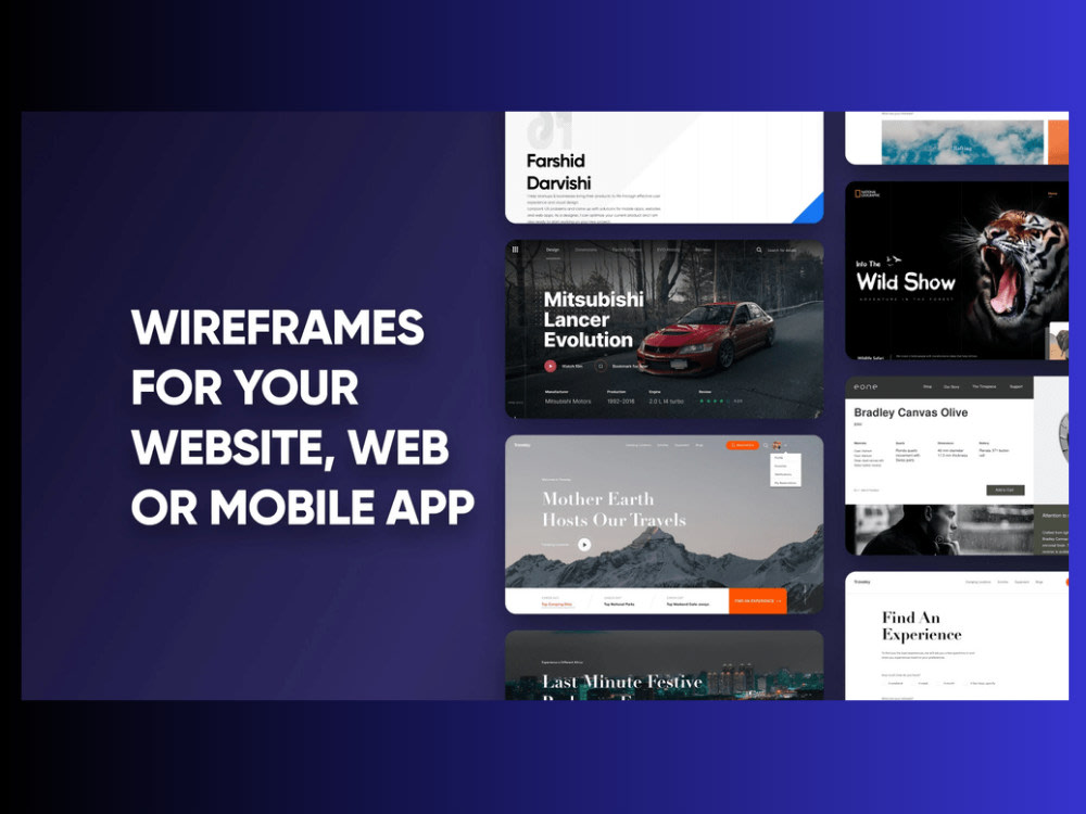 An interactive website UI UX design or mobile app UI UX | Upwork