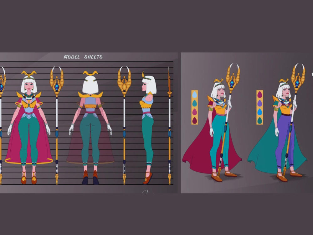 2d character design and illustration, character animation and concept ...