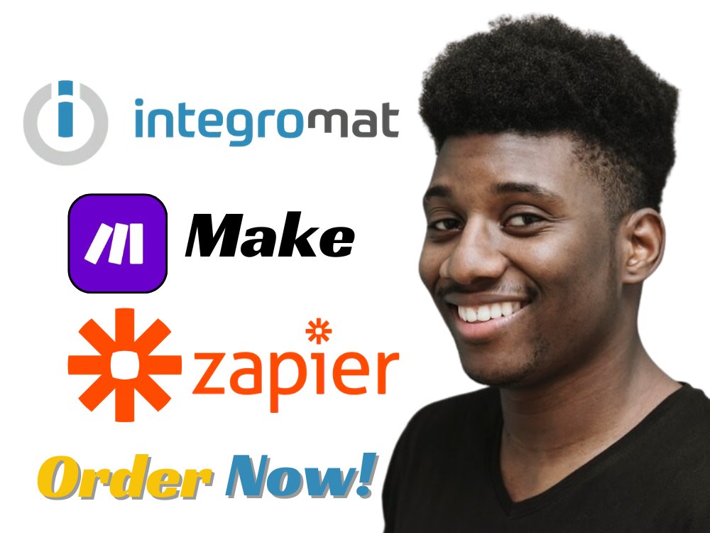 Expert setup make com workflow, integromat, made com, zapier automation ... Expert setup make com workflow, integromat, made com, zapier automation ...