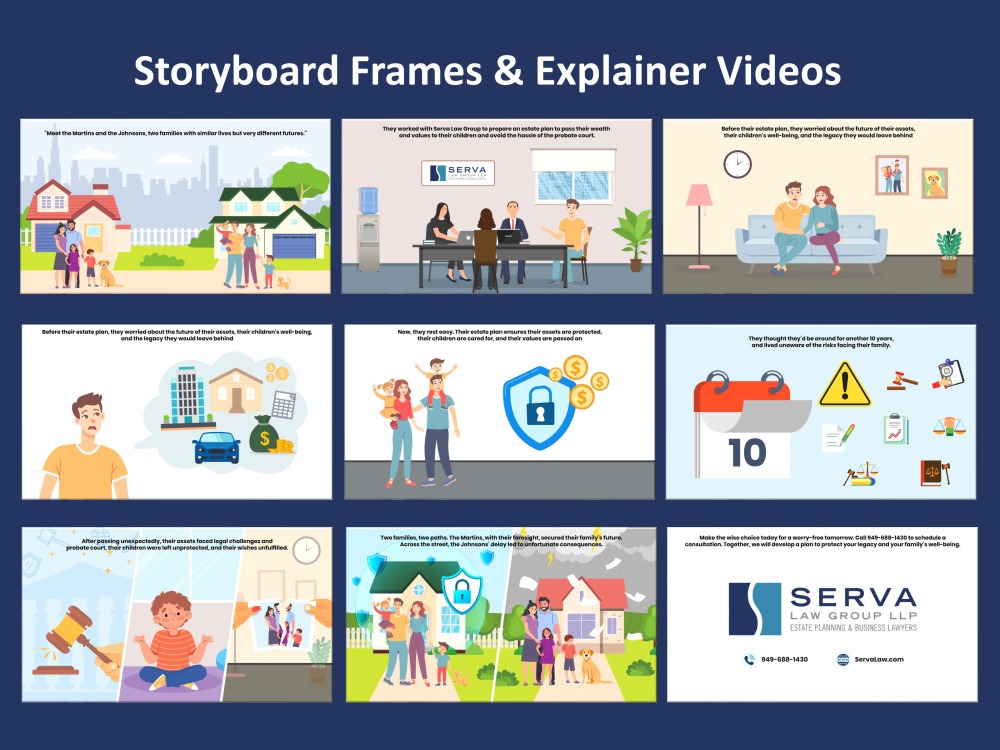 A Creative Explainer Video | Motion Graphics | Storyboard Frames | Upwork
