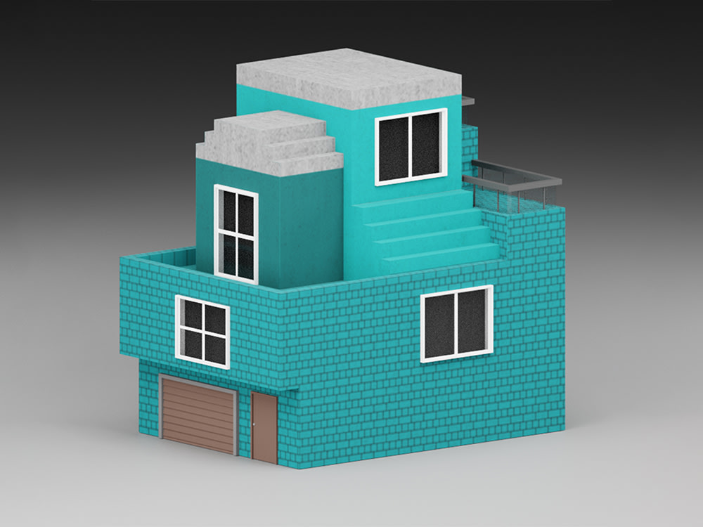 A 3d Model of a simple house | Upwork
