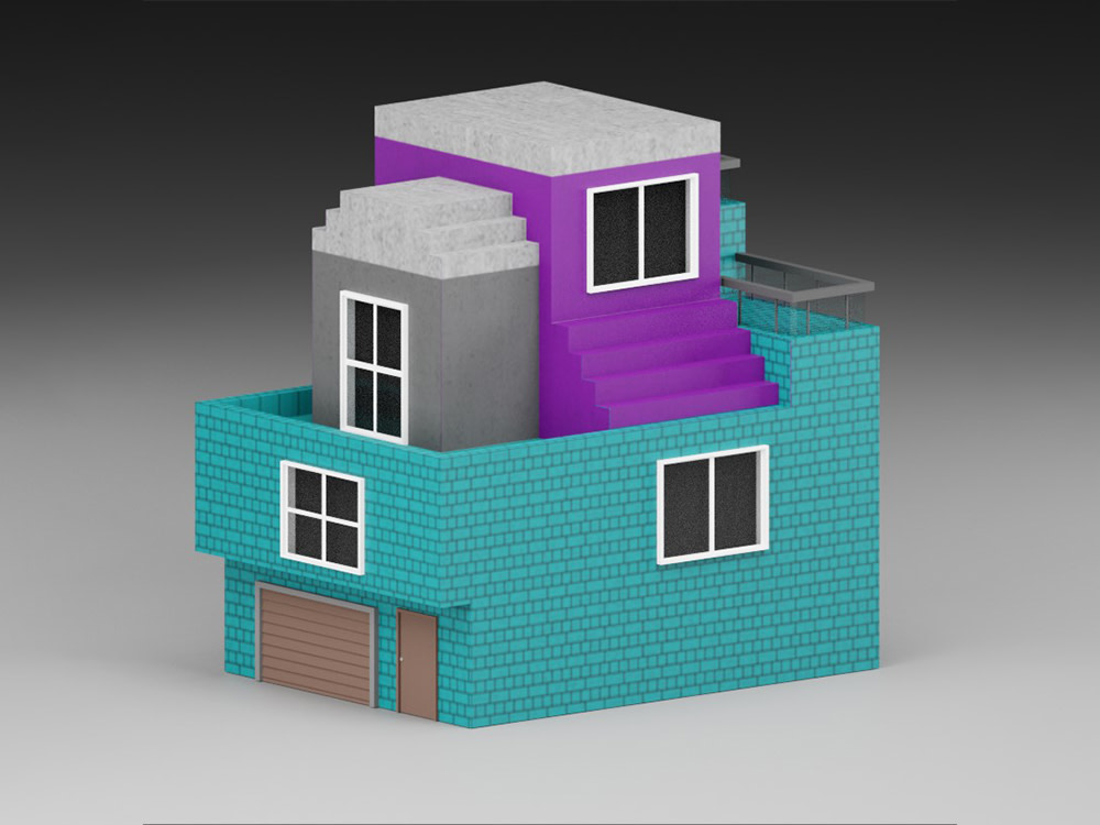 A 3d Model of a simple house | Upwork