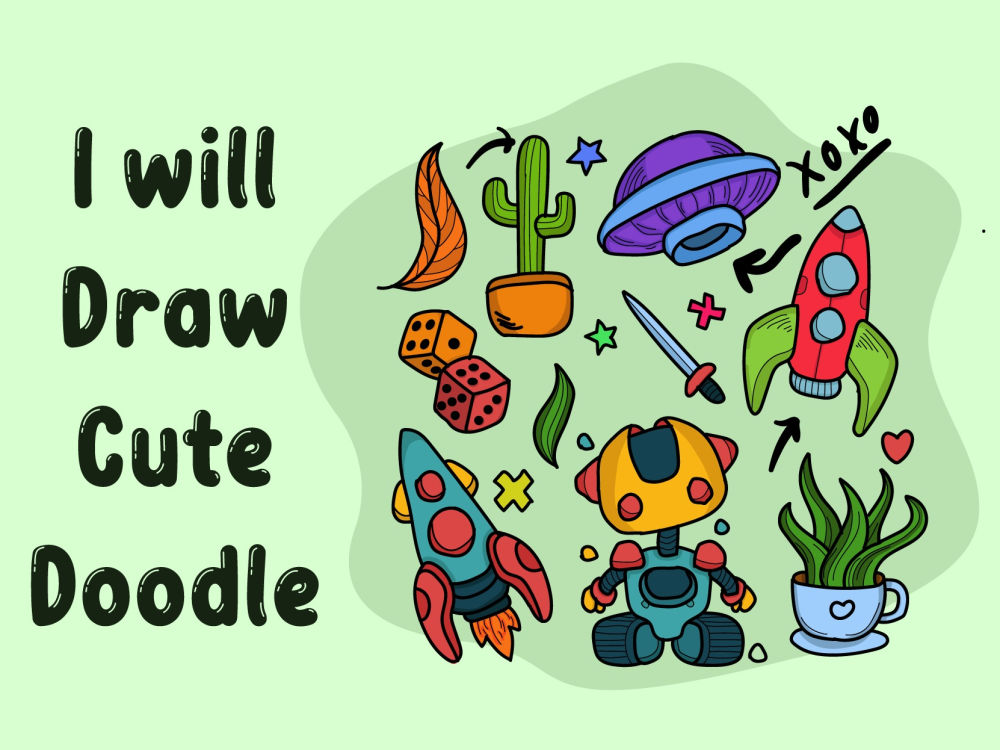 Hand drawn doodle art illustration | Upwork