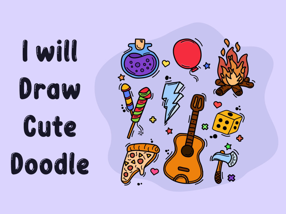 Hand drawn doodle art illustration | Upwork