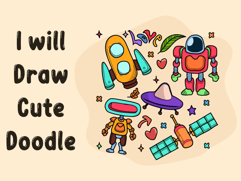 Hand drawn doodle art illustration | Upwork