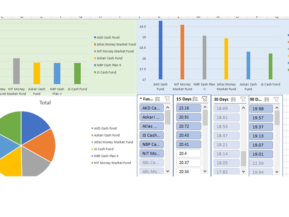 An excel based dash with pivot tables integrated | Upwork