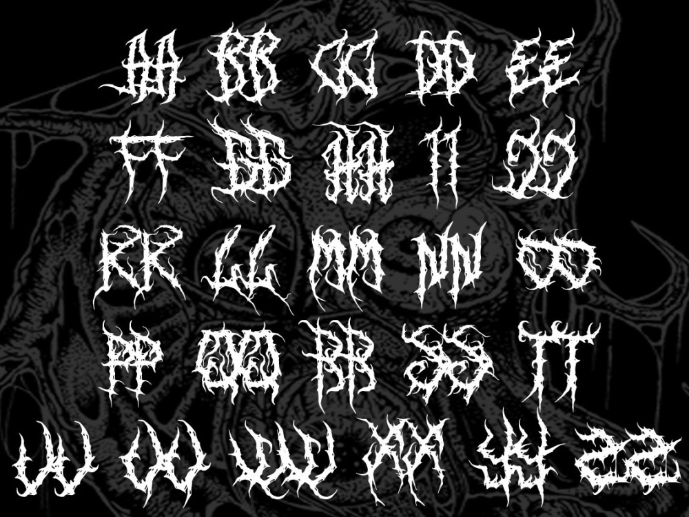 Custom Metal Font for Death Metal, Black Metal, Extreme font | Upwork