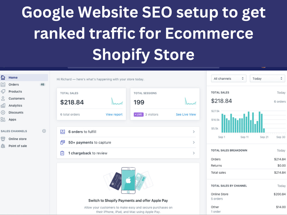 Google Website SEO setup to get ranked traffic for Ecommerce Shopify ...