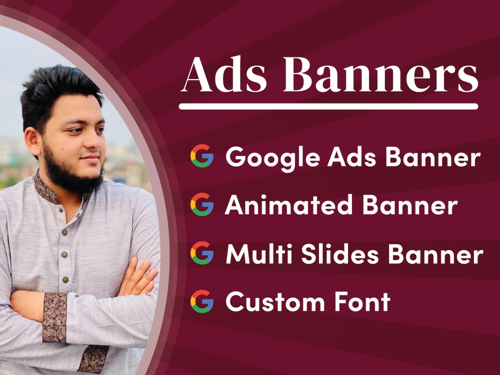 Animated html5 google ads banner set | Upwork