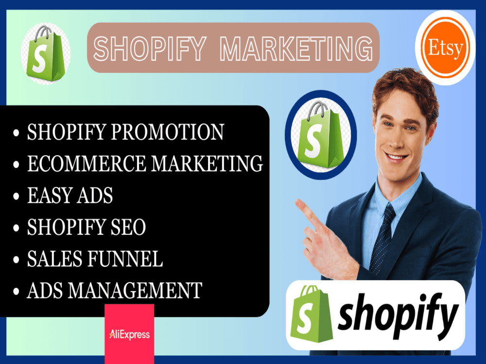 Increased Shopify, Wix and Etsy store marketing easy ads and promotion ...