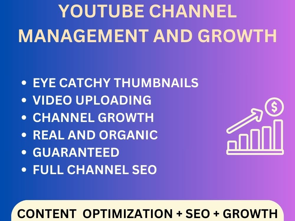 YouTube Channel Manager For Super Growth and Management | Upwork