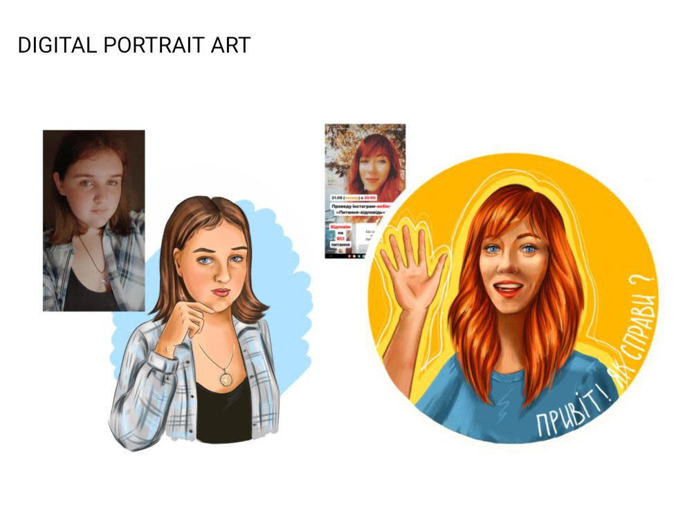 A raster illustration of the portrait in a realistic style | Upwork