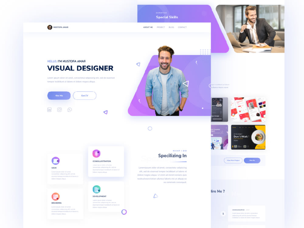 A stunning Website UI/UX design | Upwork