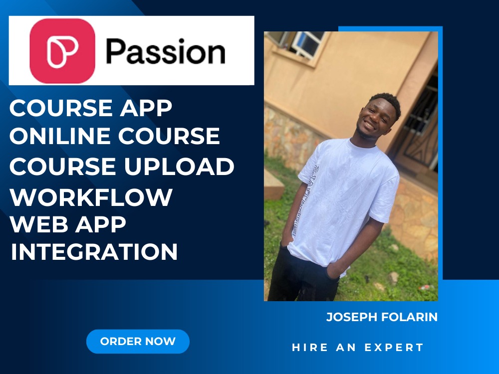 An efficient passion.io online course application and website | Upwork