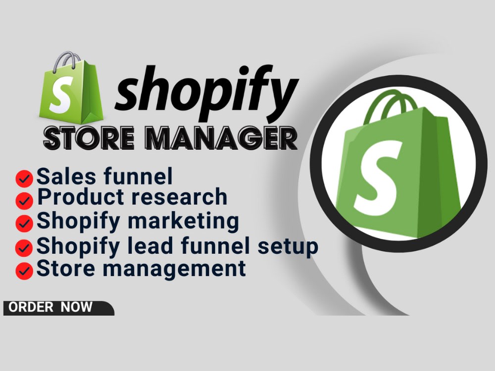 Shopify marketing, product research, store management for website as ...