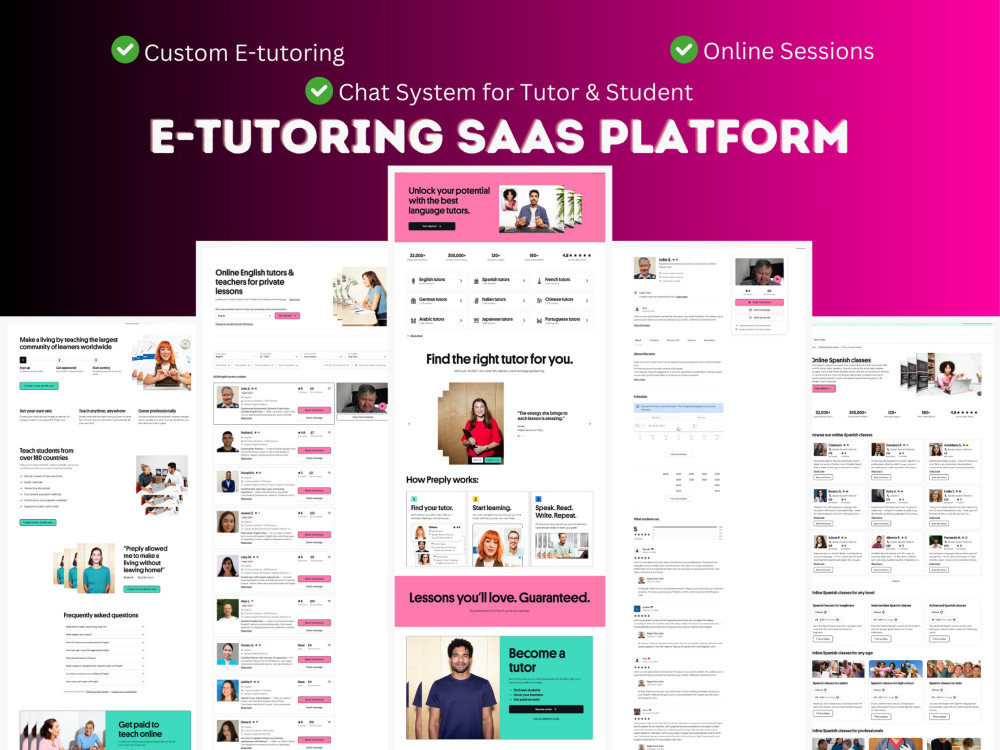 Custom e-Tutoring SaaS Platform Development - CodeIgniter, PHP, MySQL | Upwork