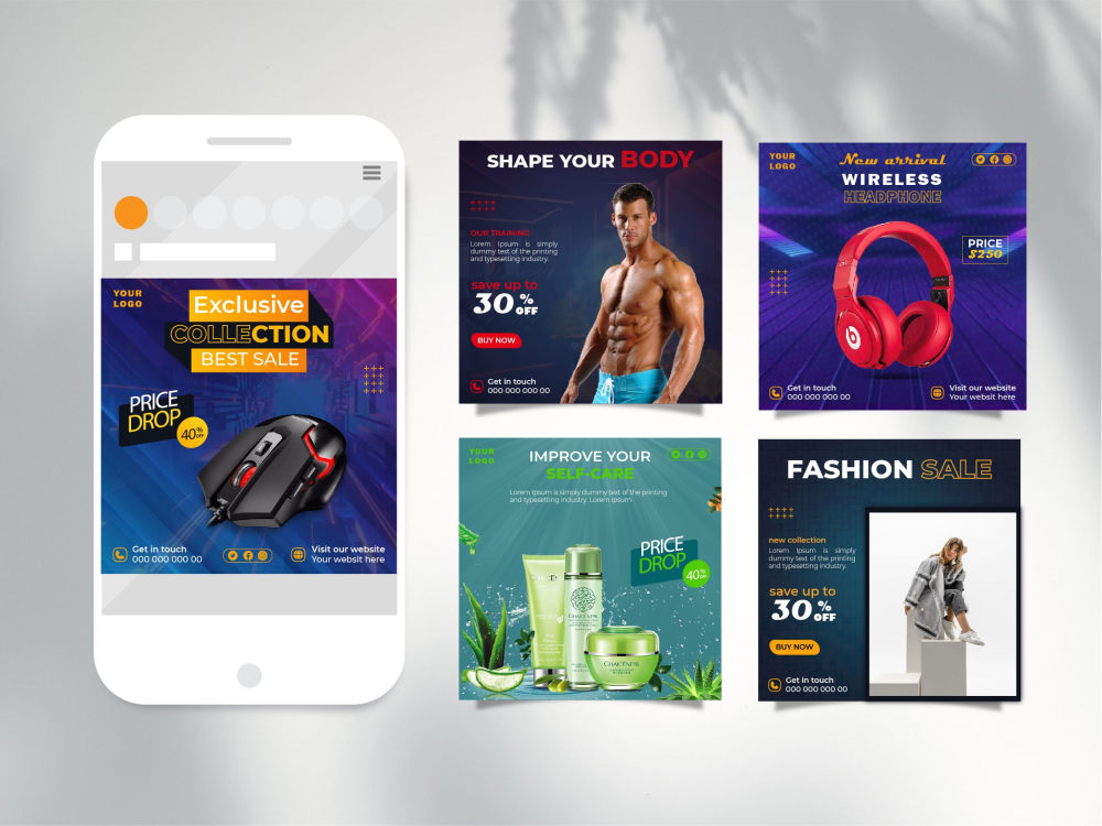 Creative and attractive social media post for any platform | Upwork