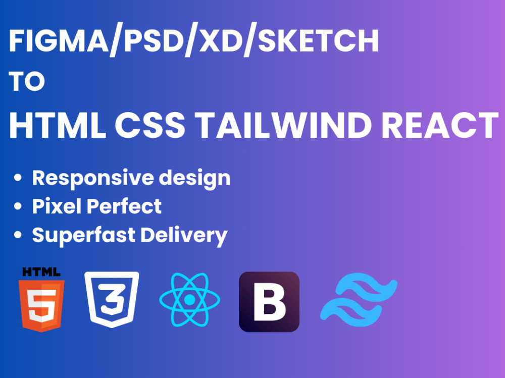 Responsive, pixel-perfect website using HTML,CSS,Tailwind,Bootstrap,React. | Upwork