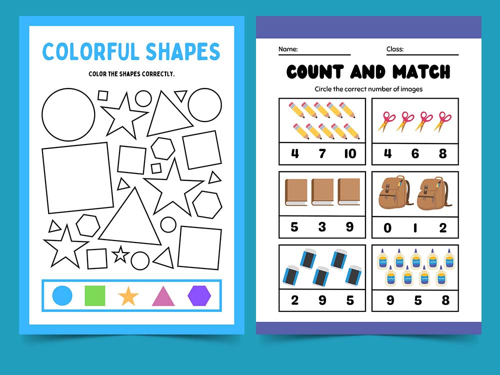 Custom activity book worksheets, ebook worksheets for kids | Upwork