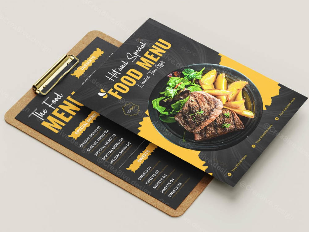 Modern restaurant menu, food menu, and and price list | Upwork