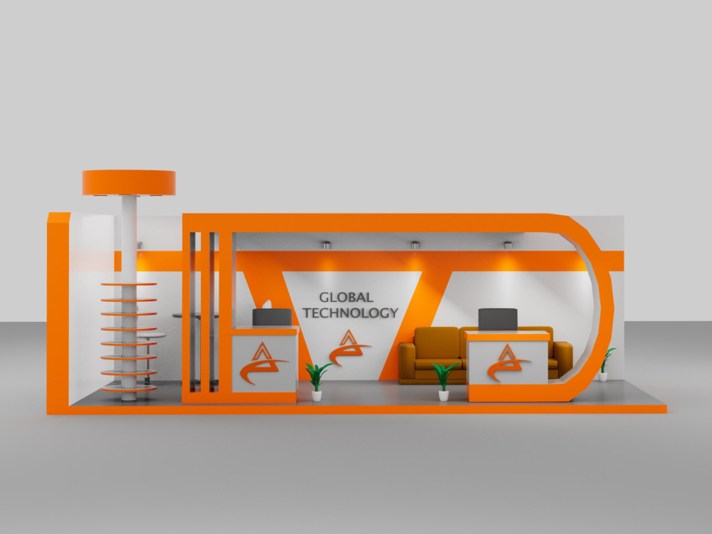 3D Trade Show Booth, Banners, Backdrops and Exhibition booth. | Upwork