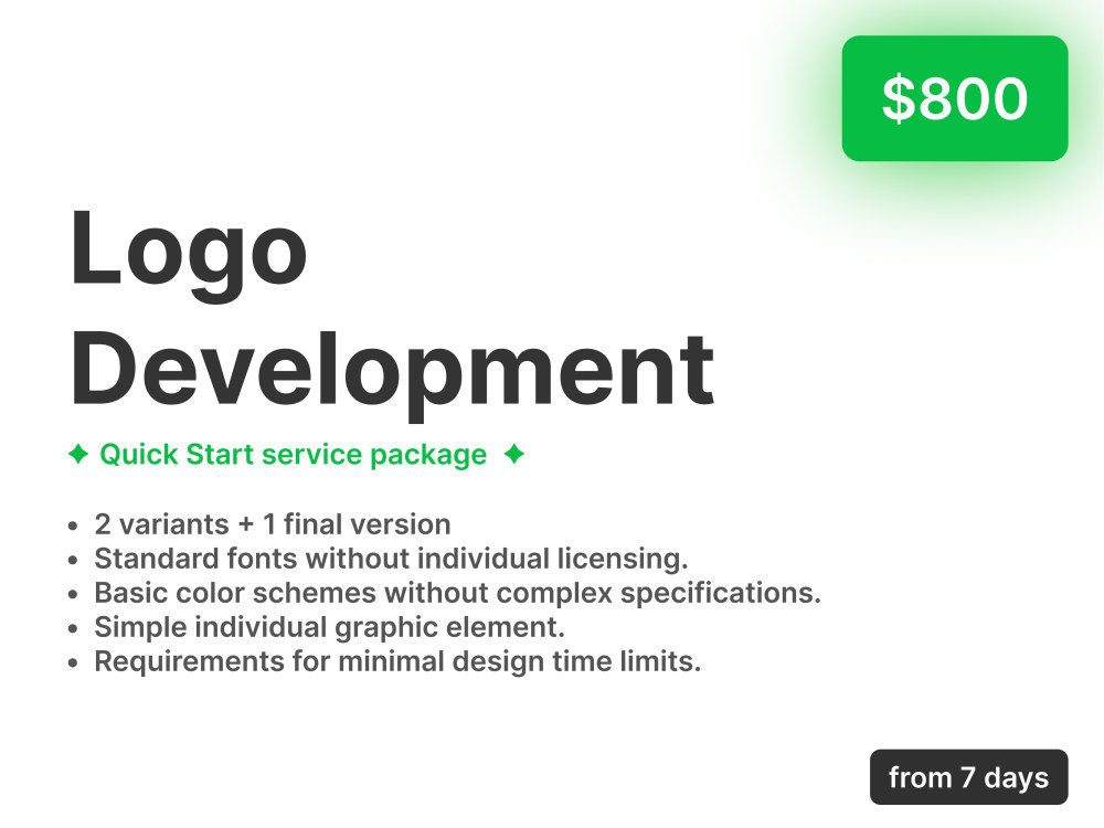 Logo Development | Quick Start service package | Upwork