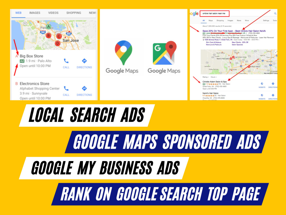 Google Maps sponsored ads,local search ads, GMB ads, Google My Business ...
