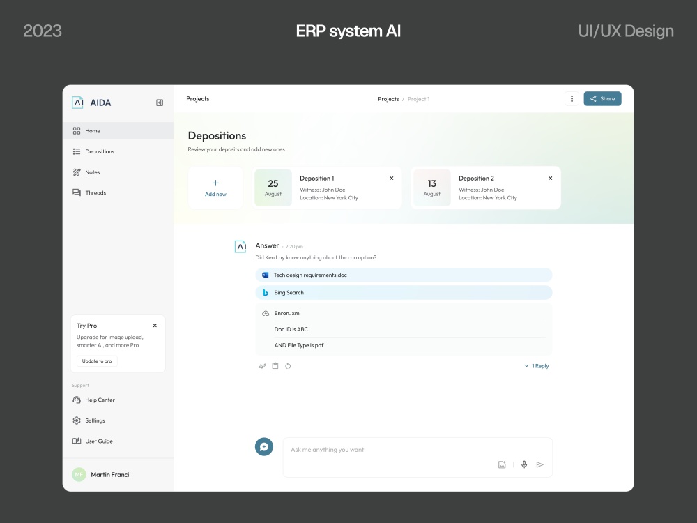 UI/UX design for your SaaS platform, web & mobile app, CRM or ERP ...